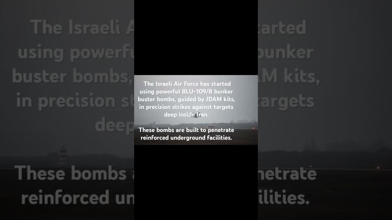 The Israeli Air Force has started using powerful BLU-109/B bunker buster bombs.