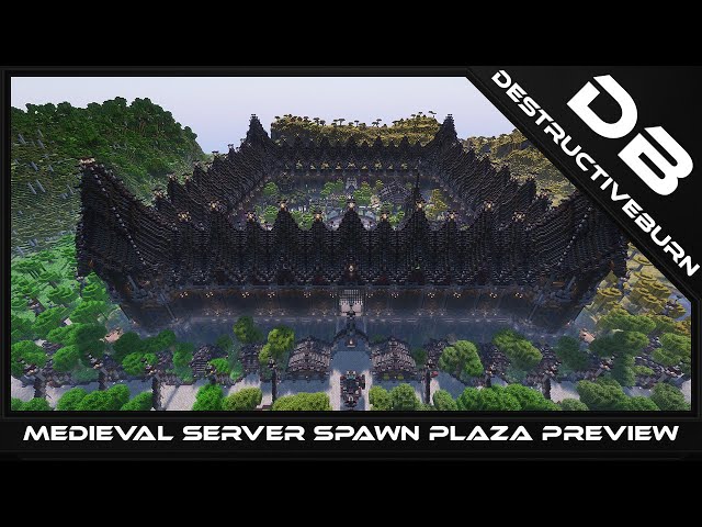 Medieval Server Spawn Plaza Minecraft Map