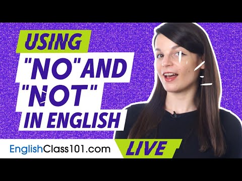 How to use "NO" and "NOT" in English | English Grammar for Beginners