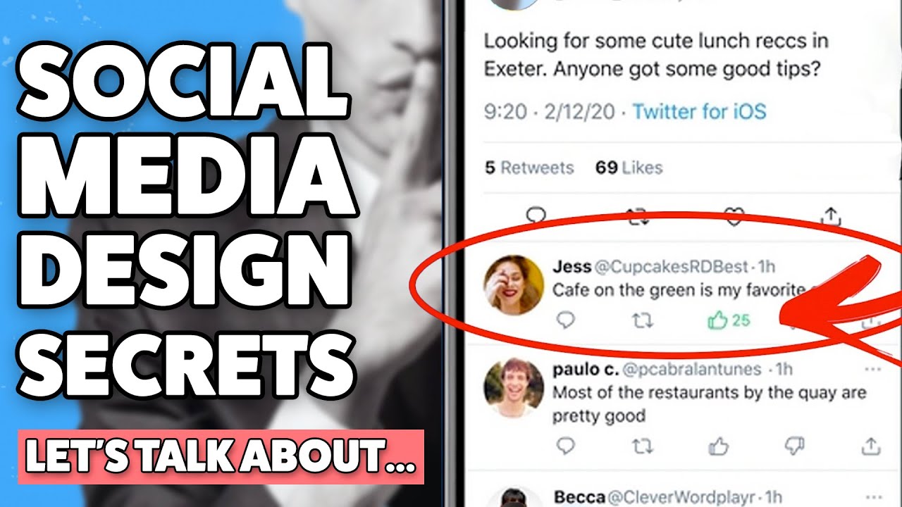 Facebook, Instagram, Twitter and Snapchat design secrets | Social Media UX Roast