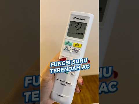 Ini fungsi settingan suhu terendah di remote ac. #daikinindonesia #acdaikin #settinganremoteac