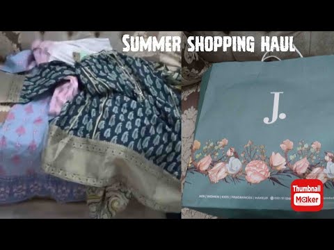 j. Junaid jamshed summer spring shopping haul 2022 | Jodt summer dress designing idea