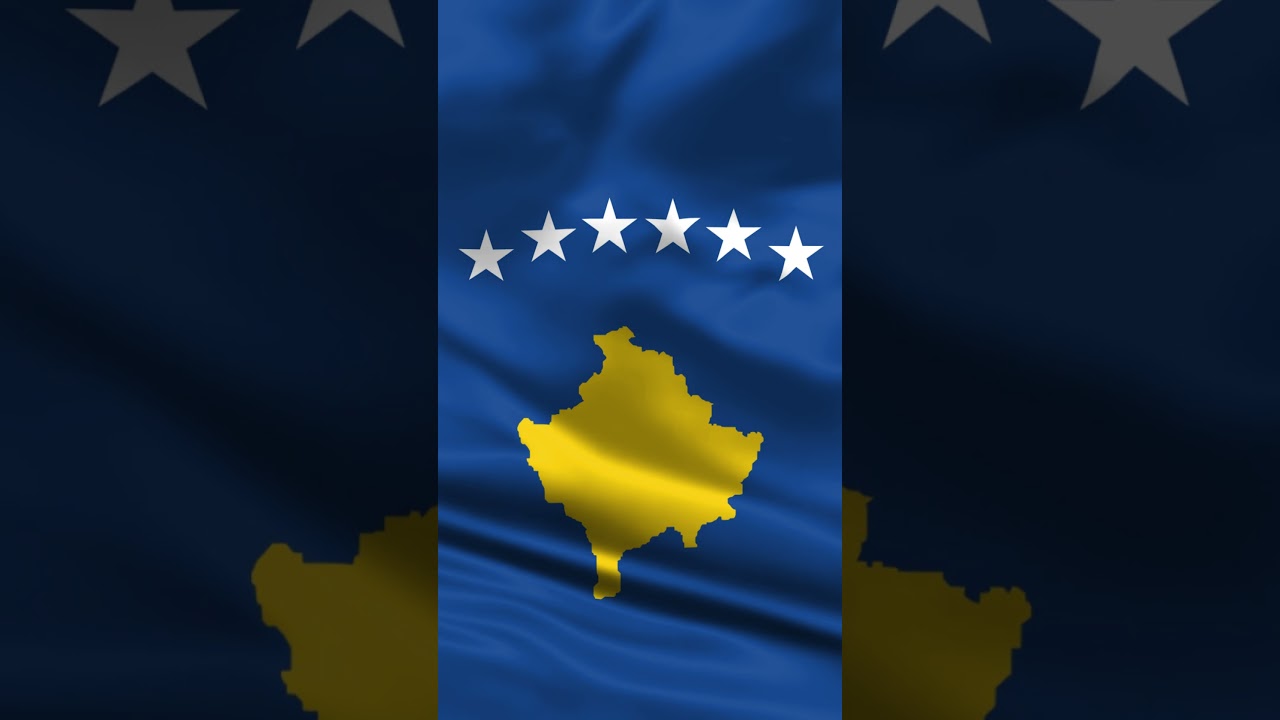 | KOSOVO | KOSOVË | КОСОВО | Waving Flag | 1 Hour | 4K