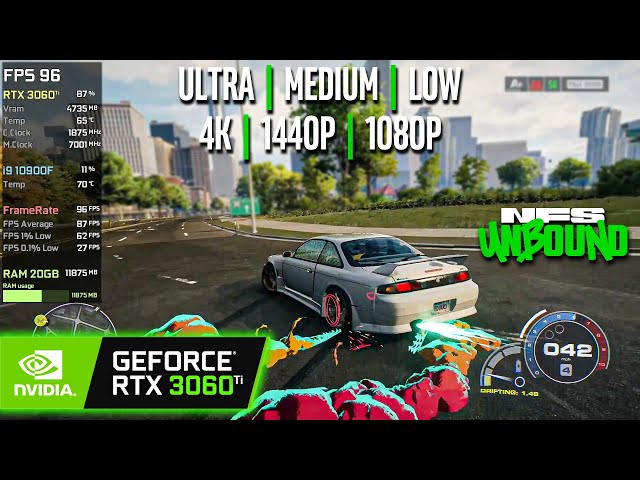 Need for Speed Unbound: Best graphics settings for RTX 3060 Ti