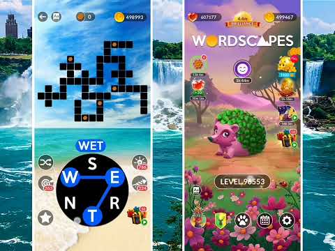 Wordscapes MASTER Levels 96529 to 96560 Answer Solutions | Two 16 Levels Side by Side | Gameplay