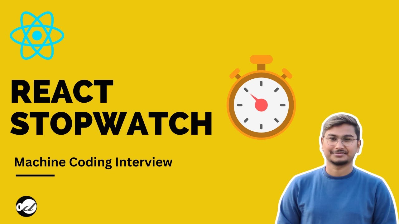 Machine Coding Interview (Adobe) - Stopwatch using React