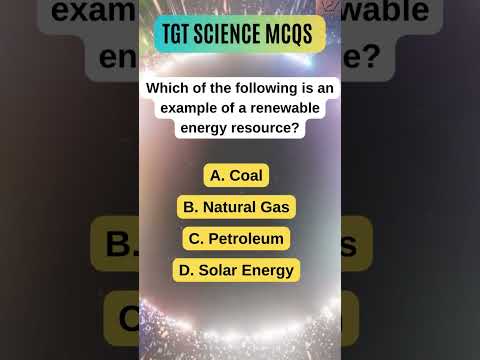 Which of the following is an example of a renewable energy resource #tgt