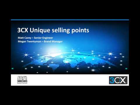3CX sales Webinar - What you need to know and key features
