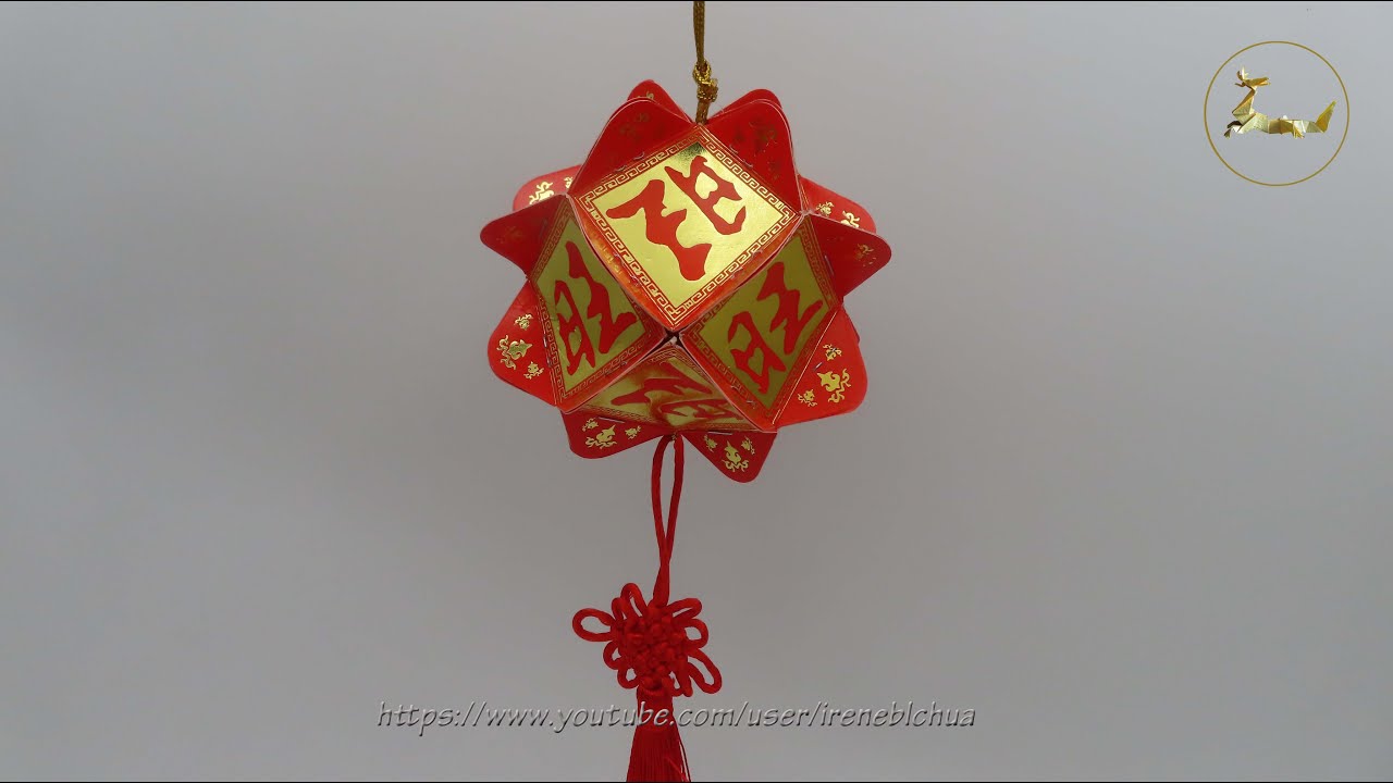 12-unit small lantern using square CNY cards