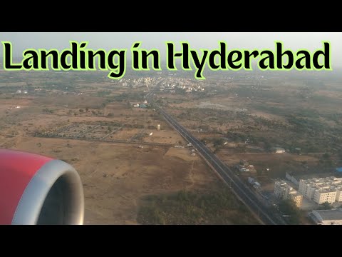 Landing in Hyderabad | RGIA | Rajiv Gandhi International Airport | Hyderabad