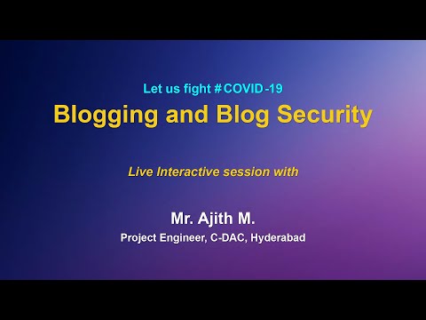 Webinar ICT Tool: Blogging and Blog Security