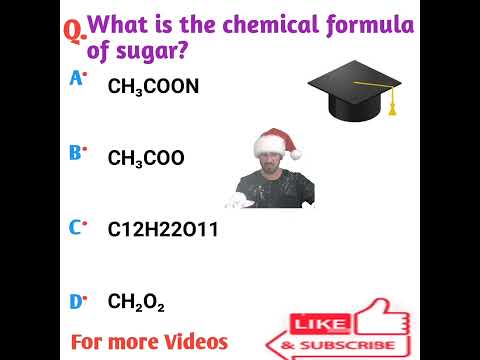 What js the chemical formula of Sugar?#gk#science