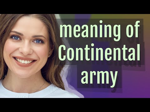Continental army | meaning of Continental army