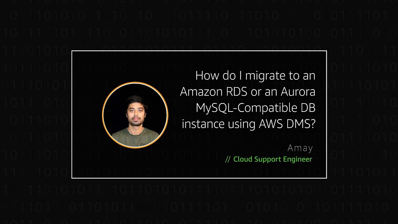 How do I migrate to an Amazon RDS or Aurora MySQL DB instance using AWS DMS?