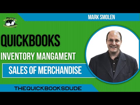 Inventory Sales Receipts For Cash Sales Of Merchandise In QuicBooks Desktop