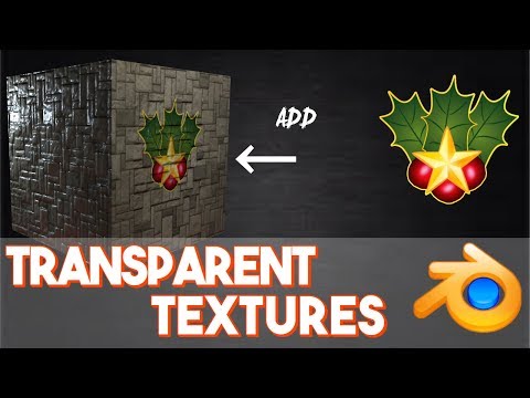 How to put transparent images on to textures (UV mapping) || Blender: Beginner to Better