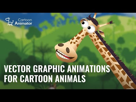 Vector Graphic Animations For Cartoon Animals