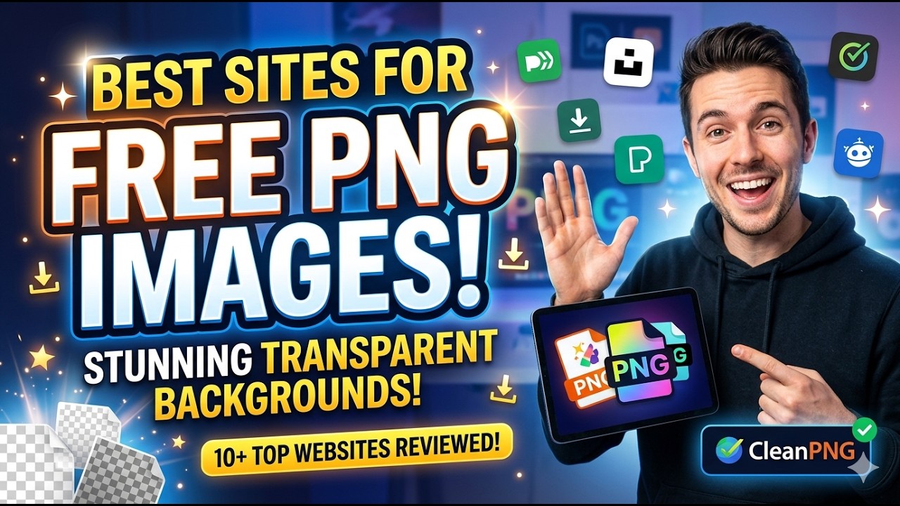 Top 20 BEST Websites for FREE Transparent PNG Images!