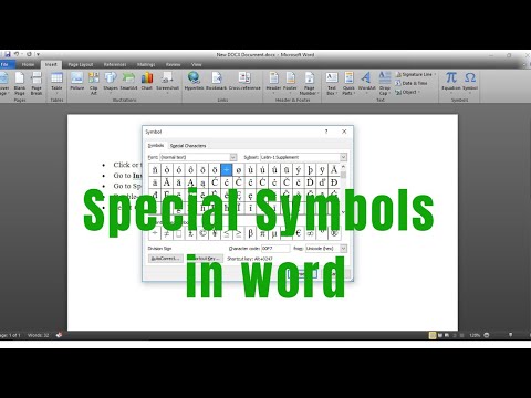 How to insert a symbol or special character in Microsoft word [2022]