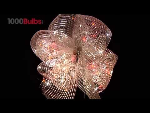 InvisiLite 1100187 Warm White LED Christmas Lights - 96 Lights