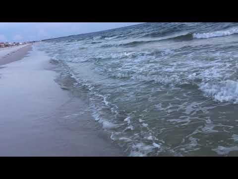 The Gulf of Mexico water of Mexico Beach, Florida
