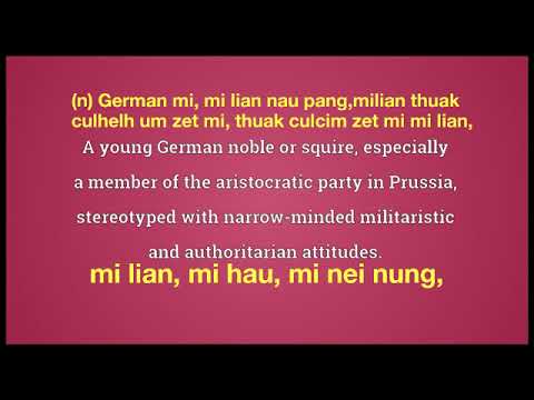 Junker meaning in English Ngawn