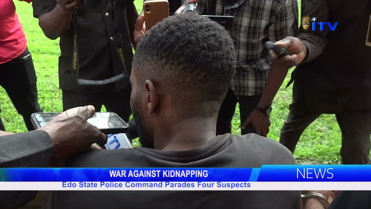 Edo State Police Command Parades Four Kidnapper Suspects