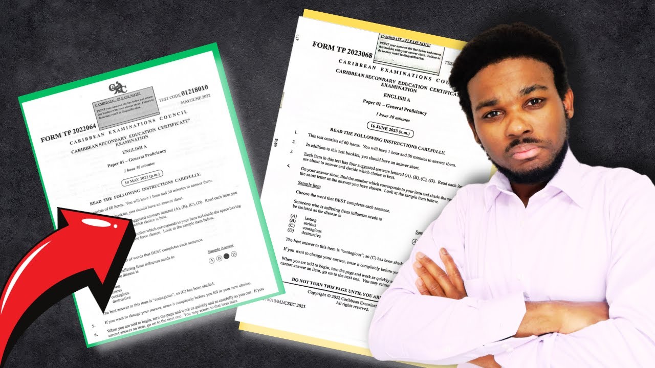 CSEC English A: Breakdown of Exam Format (2025)