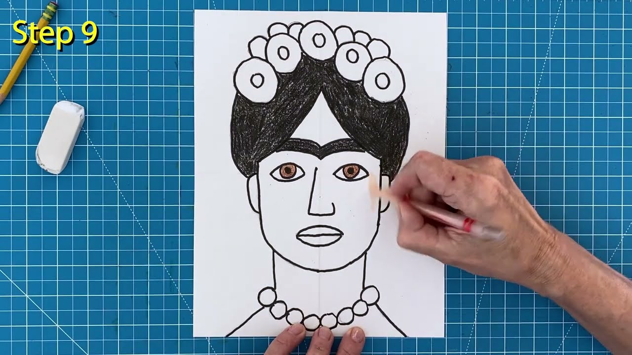 How to Draw Frida Kahlo