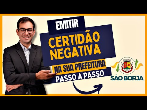 Emitir certidão negativa em sua prefeitura - passo a passo