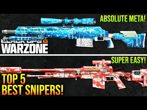 WARZONE: New TOP 5 BEST SNIPER META LOADOUTS After Update! (WARZONE Best Weapons)