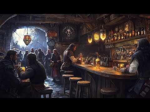 Medieval Tavern Fantasy Music - Celtic Music for Good Sleep, Tavern Space