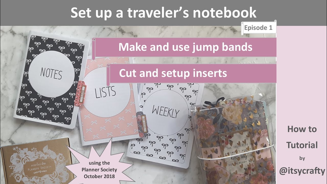 How to set up a TN | Inserts & jump bands | With TPS Oct Kit | B6 traveler's notebook flip