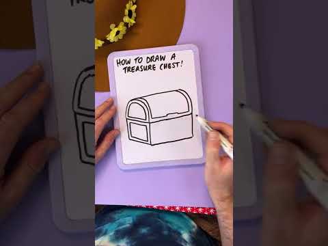 How to draw a Treasure Chest