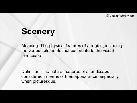 Scenery Meaning