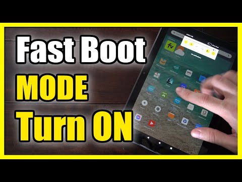 How to Turn On FAST BOOT Mode on Amazon Fire HD 10 Tablet (FIX STUCK)