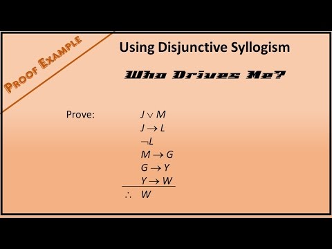 Boolean Logic Proof Example 2: Using Disjunctive Syllogism