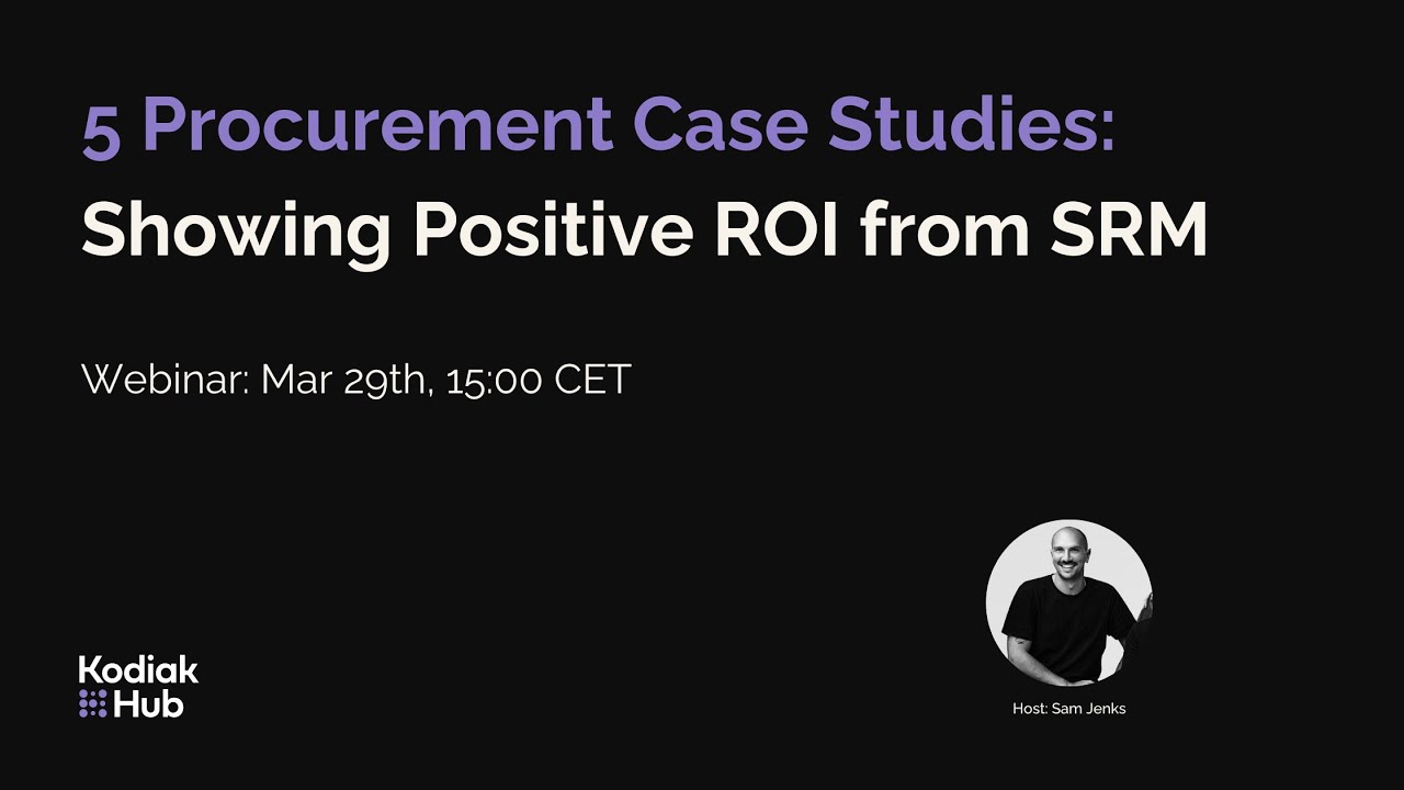 5 Procurement Case Studies Showing Positive ROI from SRM