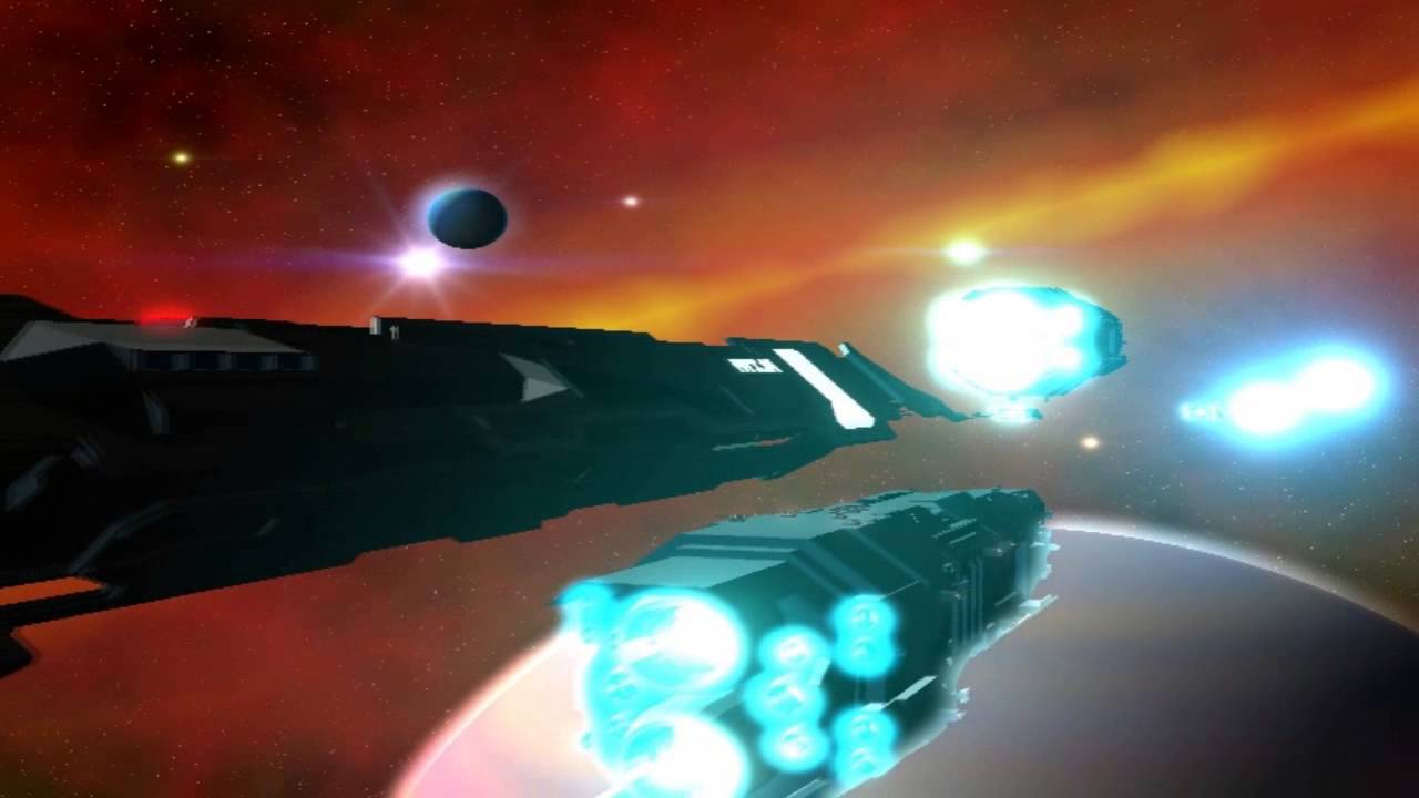 Spaceship 3D Model Fleet Animation