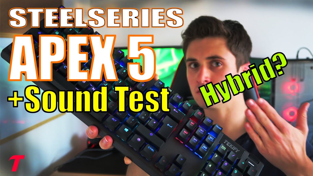 SteelSeries Apex 5 Keyboard Review - It Looks Amazing But....  (Typing Test/Sound Test)