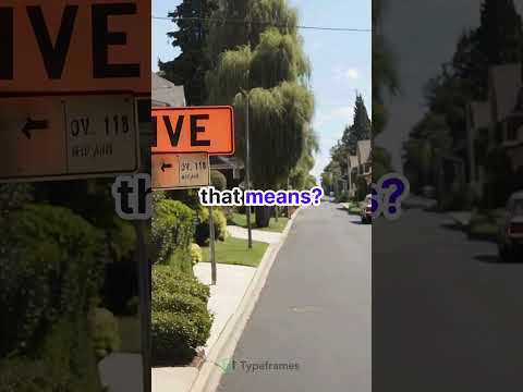 Street names ending in Drive, what does that mean?