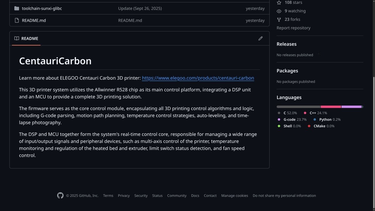Elegoo Posted Sauce (it's Klipper)