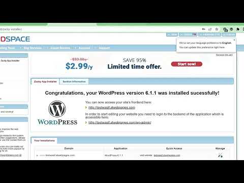 How to install Wordpress free on awardspace |SyedWasifBukhari