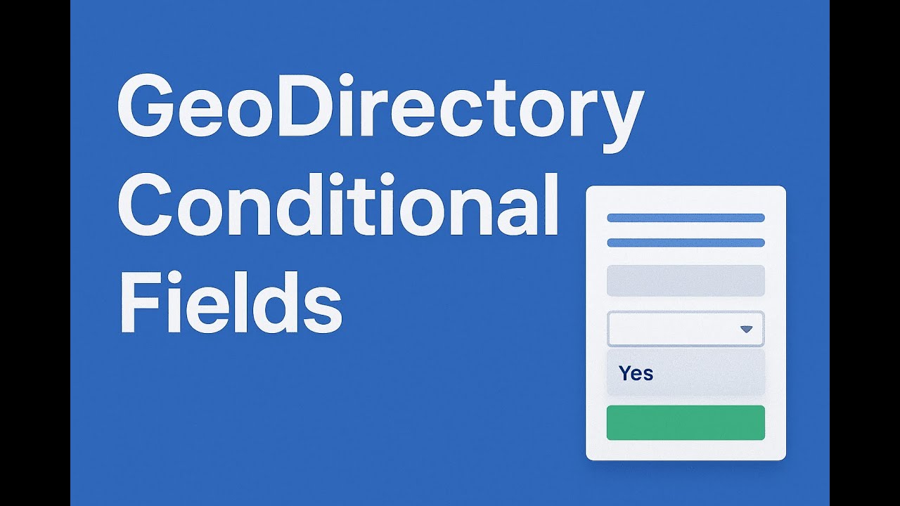 GeoDirectory Conditional Fields| Conditional fields in geodirectory with category