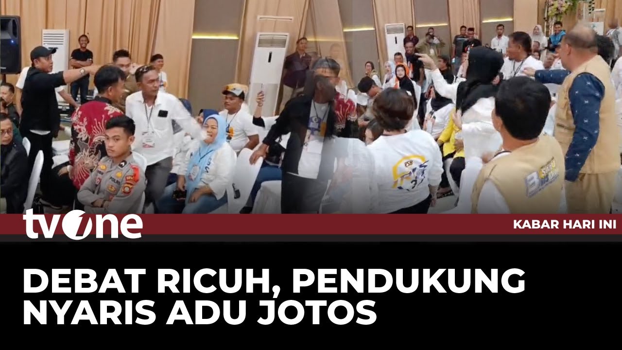 Debat Cabup Bone Bolango Diwarnai Keributan, Seorang Provokator Diseret Keluar | tvOne