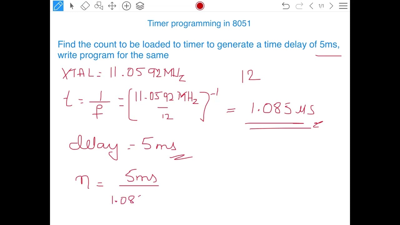 Program to generate delay using 8051 timer #microcontroller #microcontroller_lab @sjbit-official4147