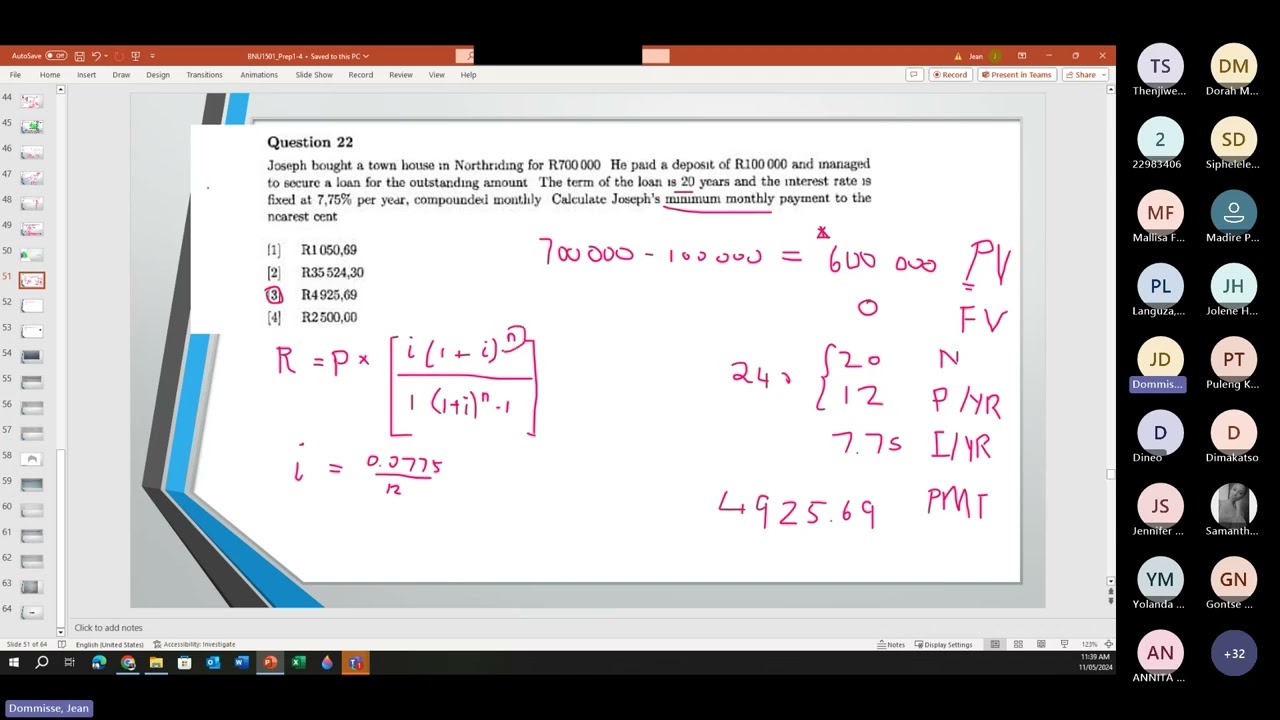BNU1501 - Basic Numeracy Skills - Exam Prep 4 May 2024