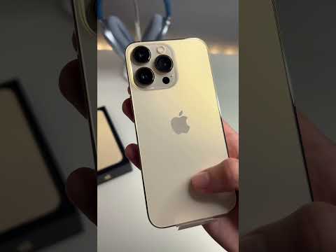 Gold iPhone 13 Pro unboxing