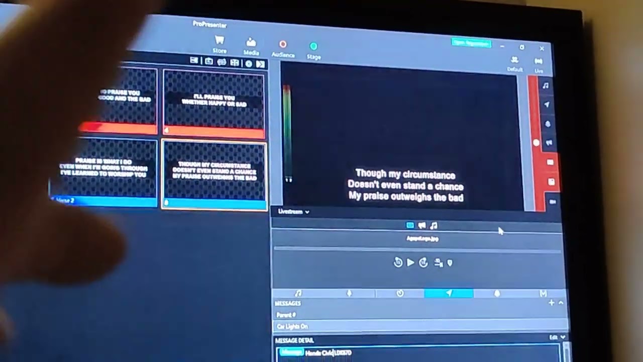 Messaging feature and more in ProPresenter