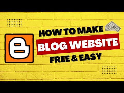 Create a Blog Website For Free And Start Making Money Online | Blogger Blogspot Beginners Tutorial